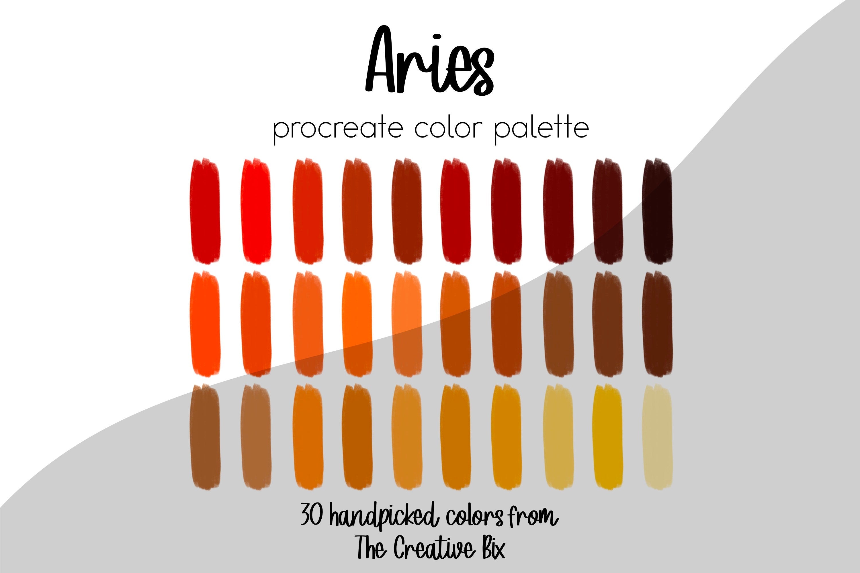 Aries Zodiac Procreate Palette The Creative Bix