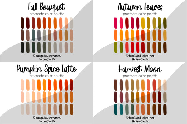 Autumn Procreate Palette Bundle (420 Colors!!!) – The Creative Bix