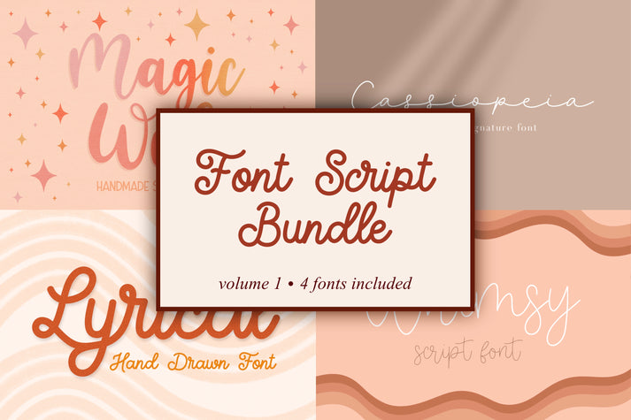 Script Font Bundle | Vol. 1 | 4 Fonts – The Creative Bix