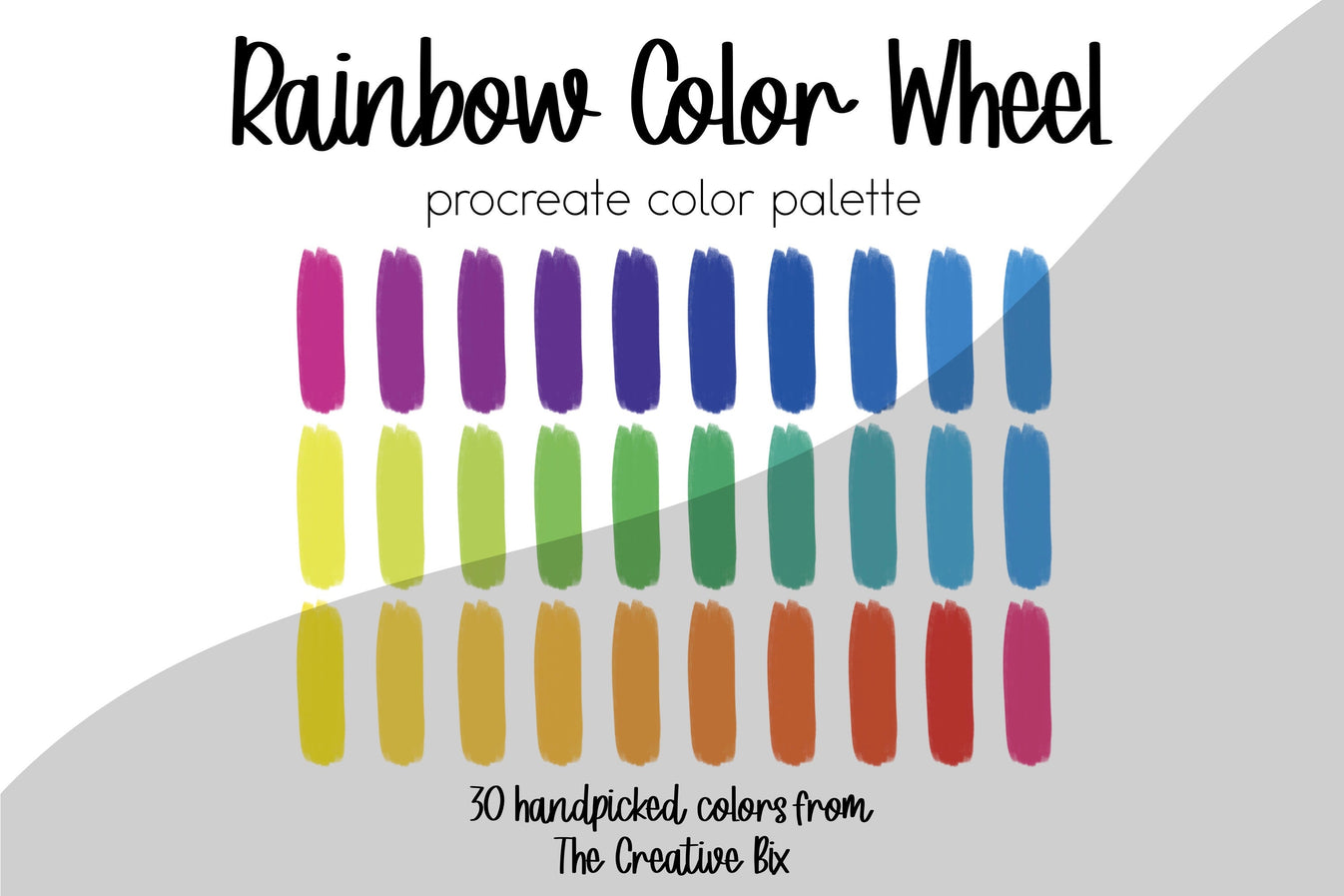 Rainbow Color Wheel Procreate Palette – The Creative Bix