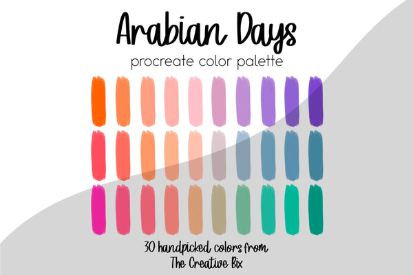 Arabian Days Procreate Palette – The Creative Bix